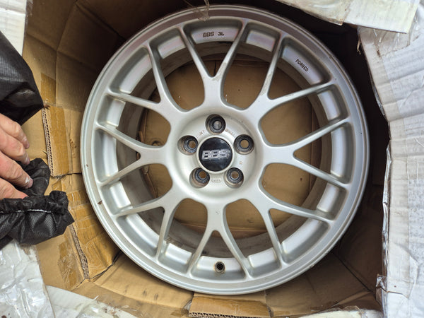 BBS STI RG345 5x100 17x7J ET48 Silver STI 22B lookalikes